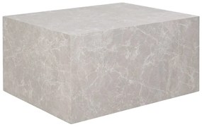 Béžový konferenční stolek v dekoru mramoru 60x80 cm Prague – House Nordic