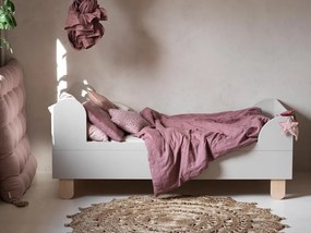 Wood Luck Dětská jednolůžková postel se dvěma čely BASIC Zvolte barvu: Kašmírová, Zvolte rozměr: 80x160 cm