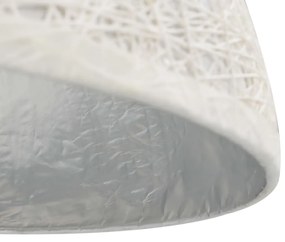 Závěsné svítidlo bílo-stříbrné Ø 50 cm E27 - Default Title