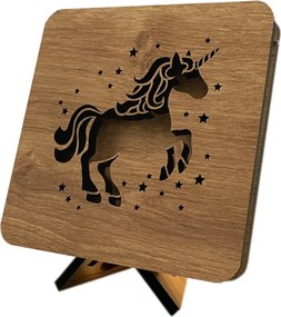 Li-Go "Jednorožec" lampa 19x19 cm provedení povrchu: ořech