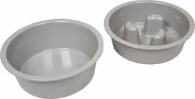 Flamingo SUVI šedá 1100ml a 1500ml / Stojan + 2 misky pro psa