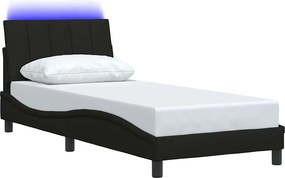 Rám postele bez matrací Hanko černá 90x190 cm textil 3310428