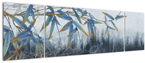 Obraz - Bambus na zdi (170x50 cm)