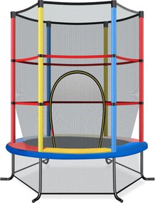 Costway Zahradní trampolína Ø165 cm s ochrannou sítí trampolína do 135 KG