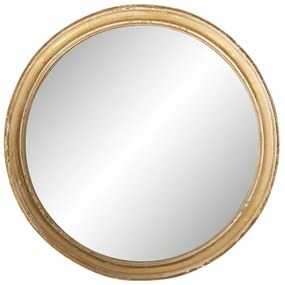 Zlatý vintage dekorativní podnos se zrcadlem – 27x13 cm