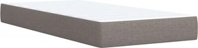 Box spring postel s matrací taupe 100 x 200 cm textil 3290410