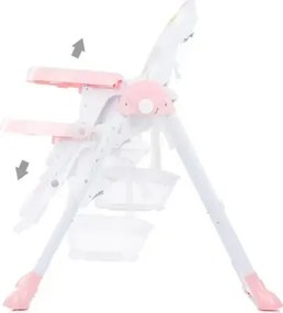 CHIPOLINO Jídelní židlička Maxi Blush / od 6 měsíců do 3 let