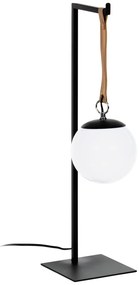 OnaDnes -20% Bílá plastová stolní lampa Kave Home Monteiro
