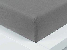 XPOSE® Jersey prostěradlo - tmavě šedé 90x200 cm