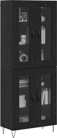 Vysoký bufet Černý dub 69,5 x 34 x 90 cm Kompozitní dřevo 3403176