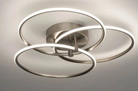 Stropní designové LED svítidlo do obýváku Omega Venta Silver