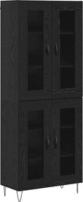 Vysoký bufet Černý dub 69,5 x 34 x 90 cm Kompozitní dřevo 3403176