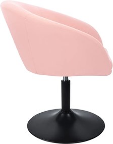 LuxuryForm Židle VENICE na černém talíři - růžová