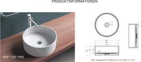 design umyvadlo COLOSUM G804 - 40cm