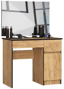 Kosmetický stolek se zrcadlem P-2/SL I dub craft pravý