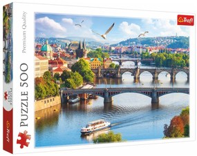Puzzle Praha, Česká Republika 500 dílků 48x34cm v krabici 40x27x4,5cm