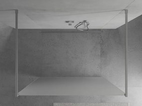 Mexen Kioto, průchozí sprchová zástěna 120 x 200 cm, 8mm sklo námraza, 2x chromová stabilizační rozpěra, 800-120-002-01-30