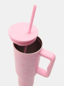 Sinsay - Termohrnek s rukojetí a brčkem Hello Kitty - vícebarevná