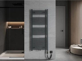 Mexen Ares, elektrické topné těleso 1500x600 mm + topná tyč 900 W, antracitová, W102-1500-600-2900-66