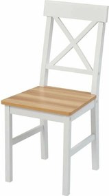 Jídelní set 4x židle + stůl Kampali, bílá