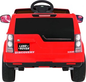 Ramiz Land Rover Discovery elektrické auto pro děti červené SUV + dálkové ovládání