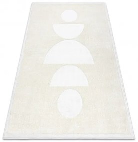 Dywany Łuszczów, Kusový koberec Mode 8598 geometric cream, 80x150, bílá, kancelář
