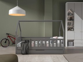 Dětská postel Bobbi 160x80 cm Barva: Šedá