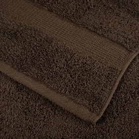 Prémiové ručníky SOLUND 2 ks hnědé 100x200 cm 600 g/m² 137245