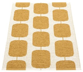 Oboustranný vinylový koberec Pappelina STEN Ochre/Vanilla velikost: 70x100cm