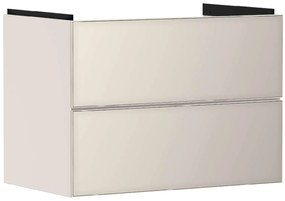 Hansgrohe Xevolos E - Umyvadlová skříňka 78x58x48 cm, 2 zásuvky, matná béžová/metalická béžová 54179790