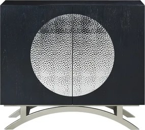 Komoda Stilig ST832 100 cm černá/stříbrná