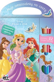 JIRI MODELS Moje omalovánky na cesty Princezny s pastelkami a samolepkami 7