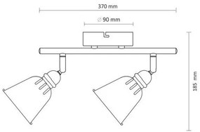 Bodové svítidlo FIONA 2xE14/8W/230V černá