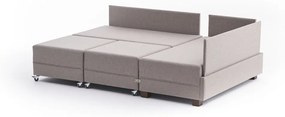 Designová rohová sedačka Ramesha 280 cm krémová - pravá