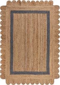 Flair Rugs koberce Kusový koberec Grace Jute Natural/Grey Rozměry koberců: 200x290