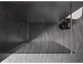 Mexen, Mexen Kioto-X sprchová stěna 100 x 200 cm, grafit 10 mm, chrom - 800-100-101-01-40-X