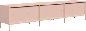 TV skříňka růžová 202 x 39 x 43,5 cm ocel válcovaná za studena 3307156
