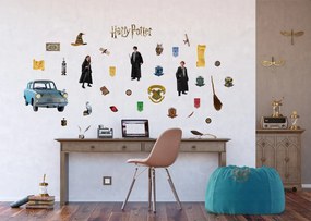 Dětská samolepka na zeď Harry Potter Trio Kouzelníků | 65 x 85 cm | DDK2369