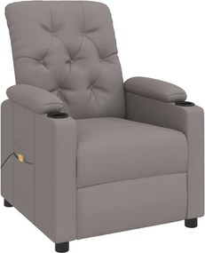 Masážní křeslo taupe textil 339120