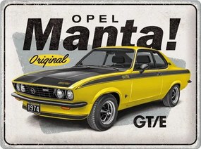 Postershop Plechová cedule: Opel Manta GT/E - 40x30 cm