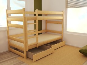 Patrová postel PP 024 80 x 200 cm - přírodní