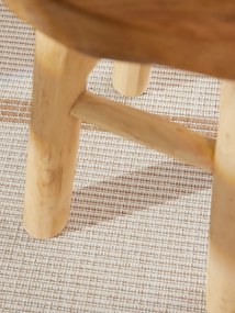 NORTHRUGS, Kusový koberec Duet Bowen 106245 Beige/White kruh - na ven i na doma, 160x160 (průměr) kruh, béžová, chodba / předsíň