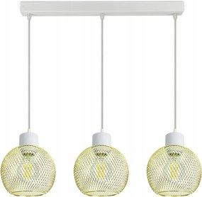 Závěsné Stropní Svítidlo Lustr Gold Globe 488-BZ3 Led 3xE27 Led Nastavitelná