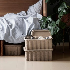 FERM LIVING Úložné boxy Paper Pulp Large, set 2 kusy