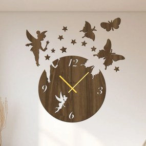 dřevo života Nástěnné hodiny FAIRY TAIL Zvolte barvu dekoru: Ořech, Zvolte velikost hodin (cm): 40x40
