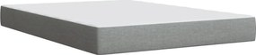 vidaXL Box spring postel s matrací 140x200 cm textil [3285137] Barva: světle šedá