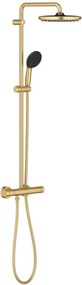 Grohe Vitalio Start - Sprchový set s termostatem, průměr 25 cm, 2 proudy, kartáčovaný Cool Sunrise 26677GN1