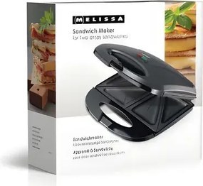 Melissa Sendvičovač černá / Sendvičovač / 750 W / Nepřilnavé desky / A