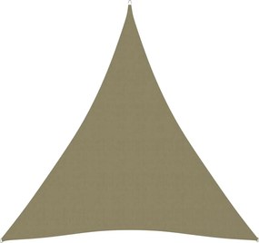 vidaXL Stínící plachta oxfordská látka trojúhelníková 5x6x6 m [135621] Barva: Béžová