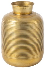 OnaDnes -20% Zlatá kovová váza J-line Ringot 45 cm